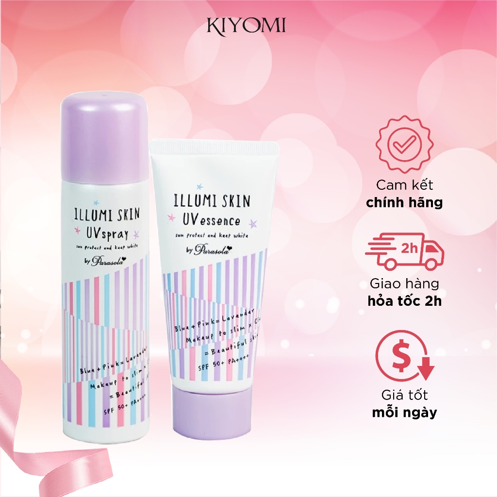 Combo Gel Và Xịt Chống Nắng Nâng Tone Naris Illumi Skin UV SPF50+ PA ...