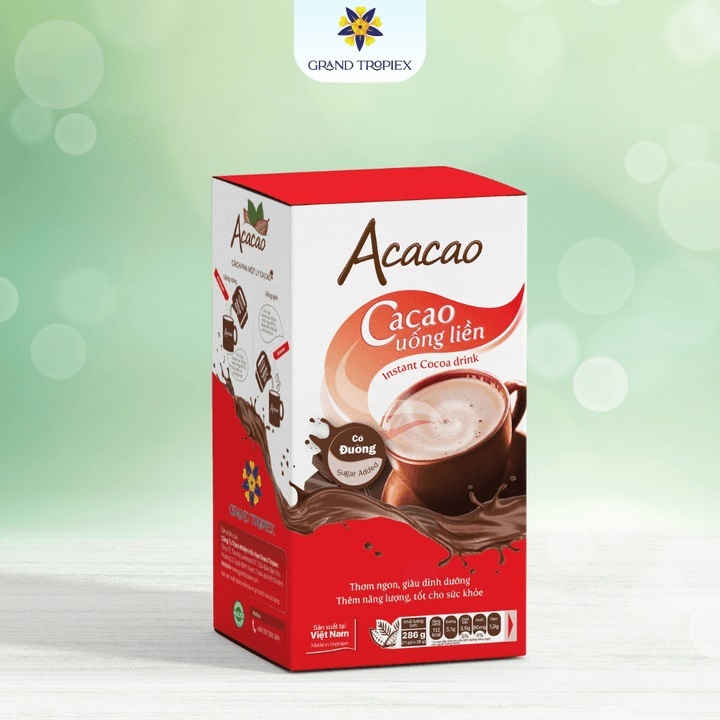 ACACAO - [HỘP] BỘT CACAO UỐNG LIỀN CÓ ĐƯỜNG GIÀU DINH DƯỠNG, TIỆN LỢI ...