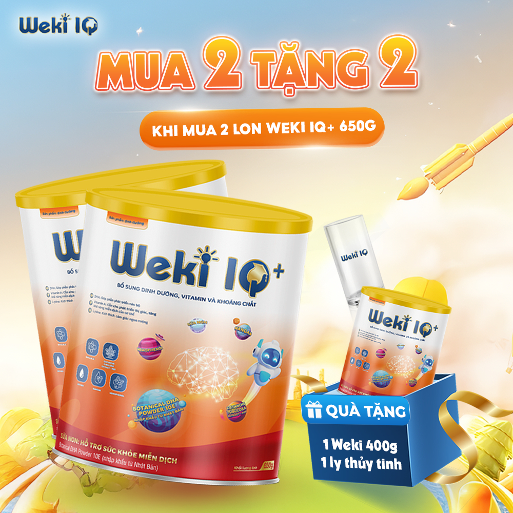 Mua 2 TẶNG 1 QUÀ Thực Phẩm Dinh Dưỡng Hỗ Trợ Phát Triển Trí Não WEKI IQ ...