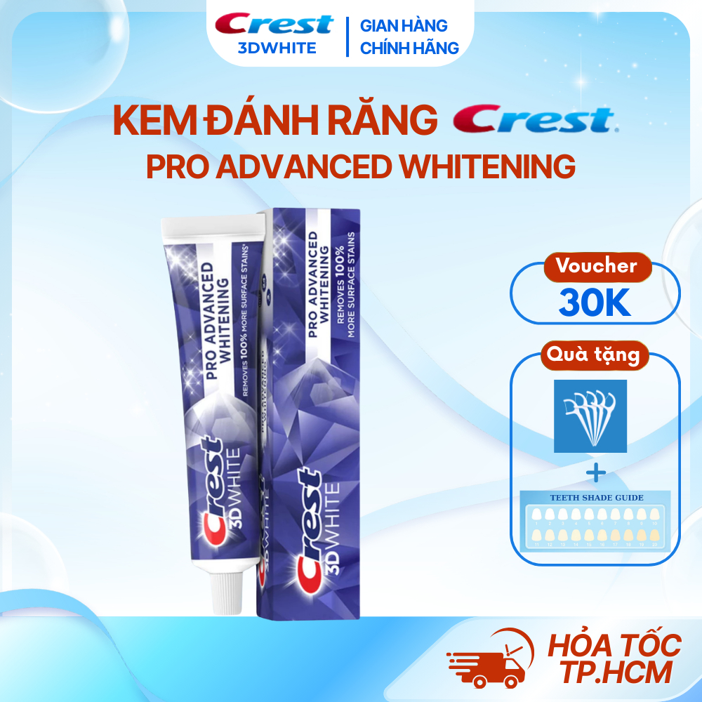 Kem đánh răng Crest 3D White Advanced Whitening 147G | Shopee Việt Nam
