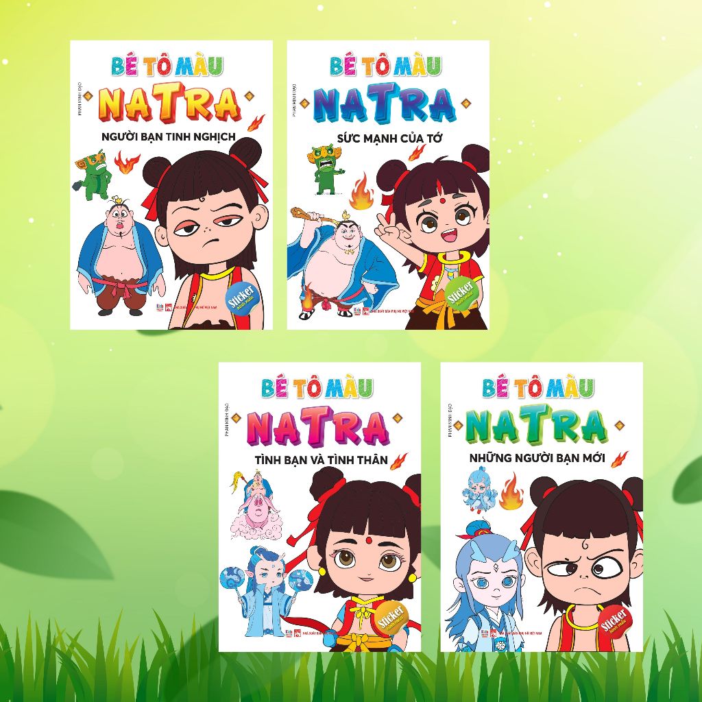Sách Tô Màu Natra In Hình Hoạt Hình Na-tra Dễ Thương Cho Trẻ Em Sách Tô ...