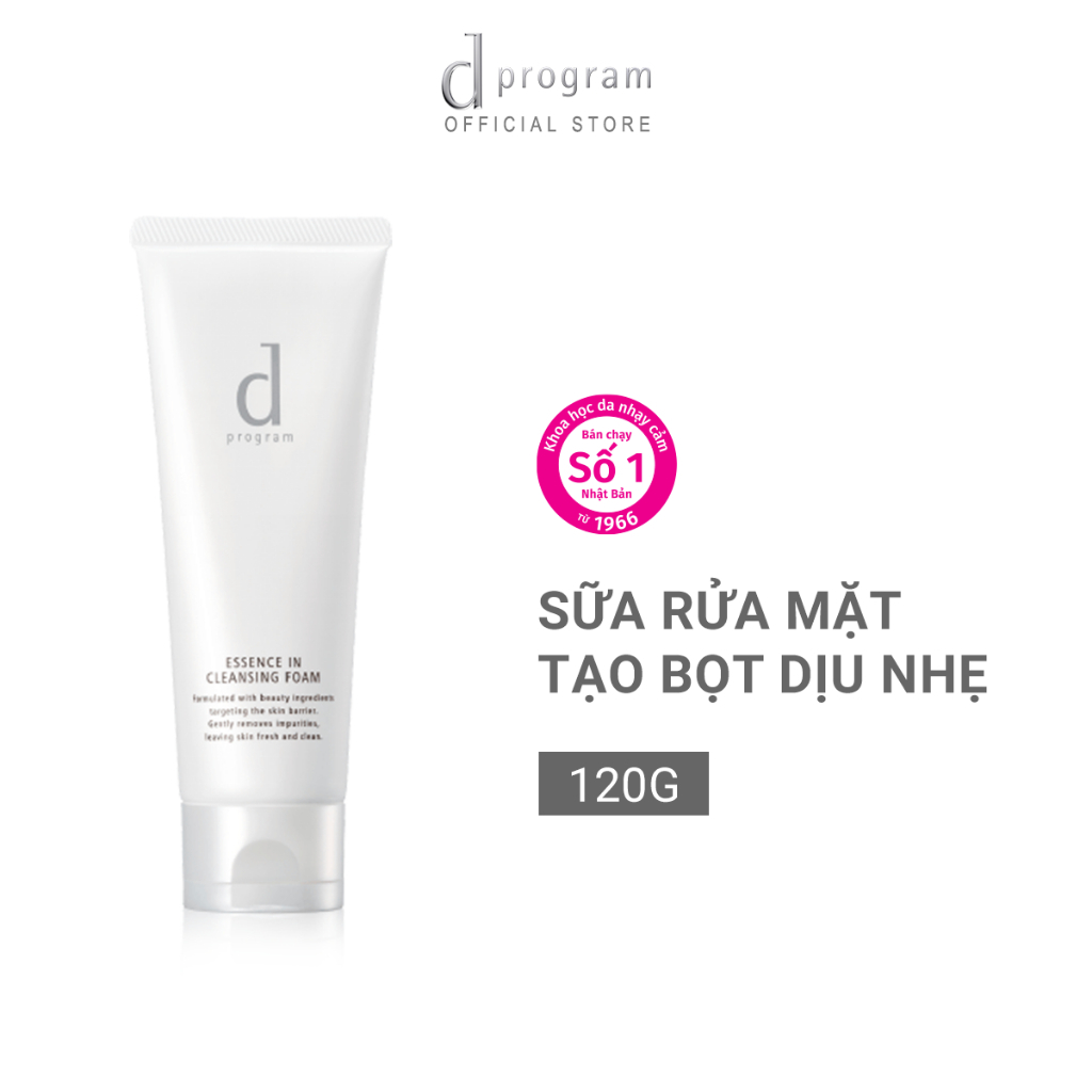 [HANNAH OLALA] Sữa rửa mặt tạo bọt dưỡng da Essence Cleansing Foam d program 120g | Shopee Việt Nam