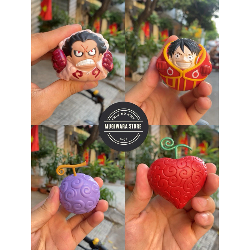 Mô hình trái ác quỷ đặc cứng + bong bóng luffy chính hãng bandai đồ ...