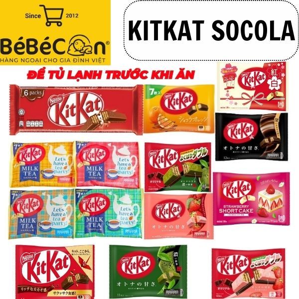 [BỊCH MIX VỊ_TẶNG KÈM KẸO] Kitkat Socola Nội Địa Nhật Bản Nhiều Vị (CÓ ...