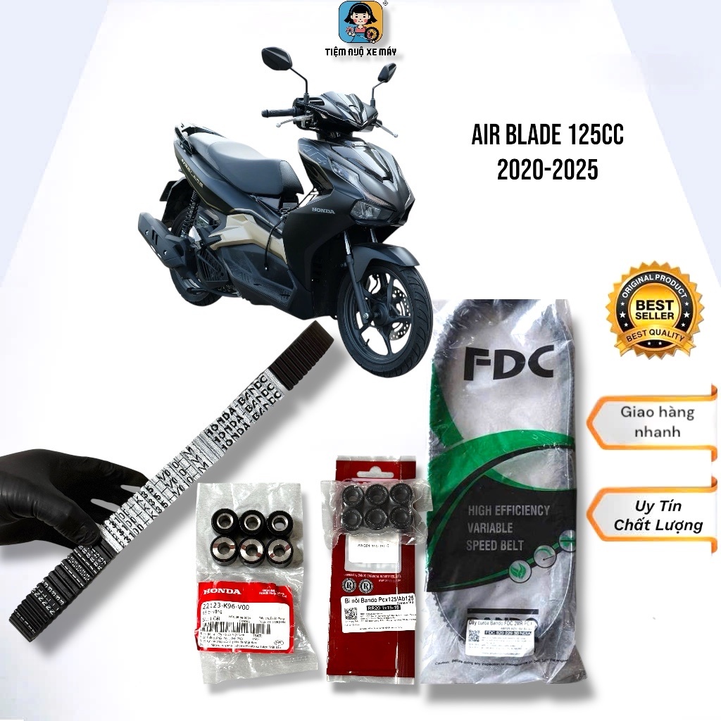 Dây Curoa &Bi côn AB 125 ABL 2020-2025 H.onda Bando chính hãng | Shopee Việt Nam