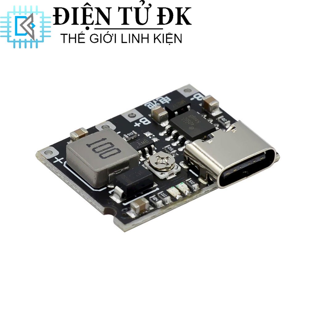 TP4056 Mạch Sạc Pin Lithium 1S Mini 1A Cổng Type C, Ngõ Ra Tăng Áp 5V ...