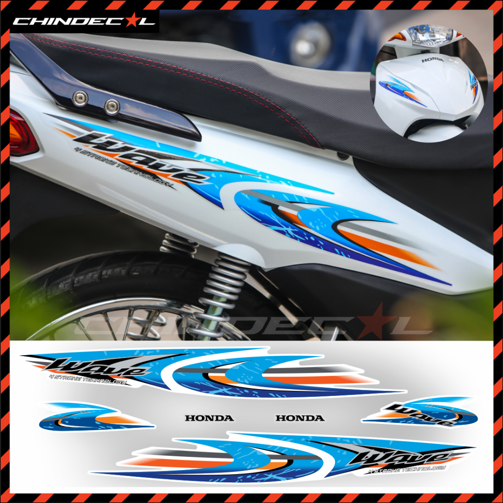 Tem WAVE ALPHA 110-100-50cc mod Retro 2025 | Đủ màu sắc | 3 lớp chống ...