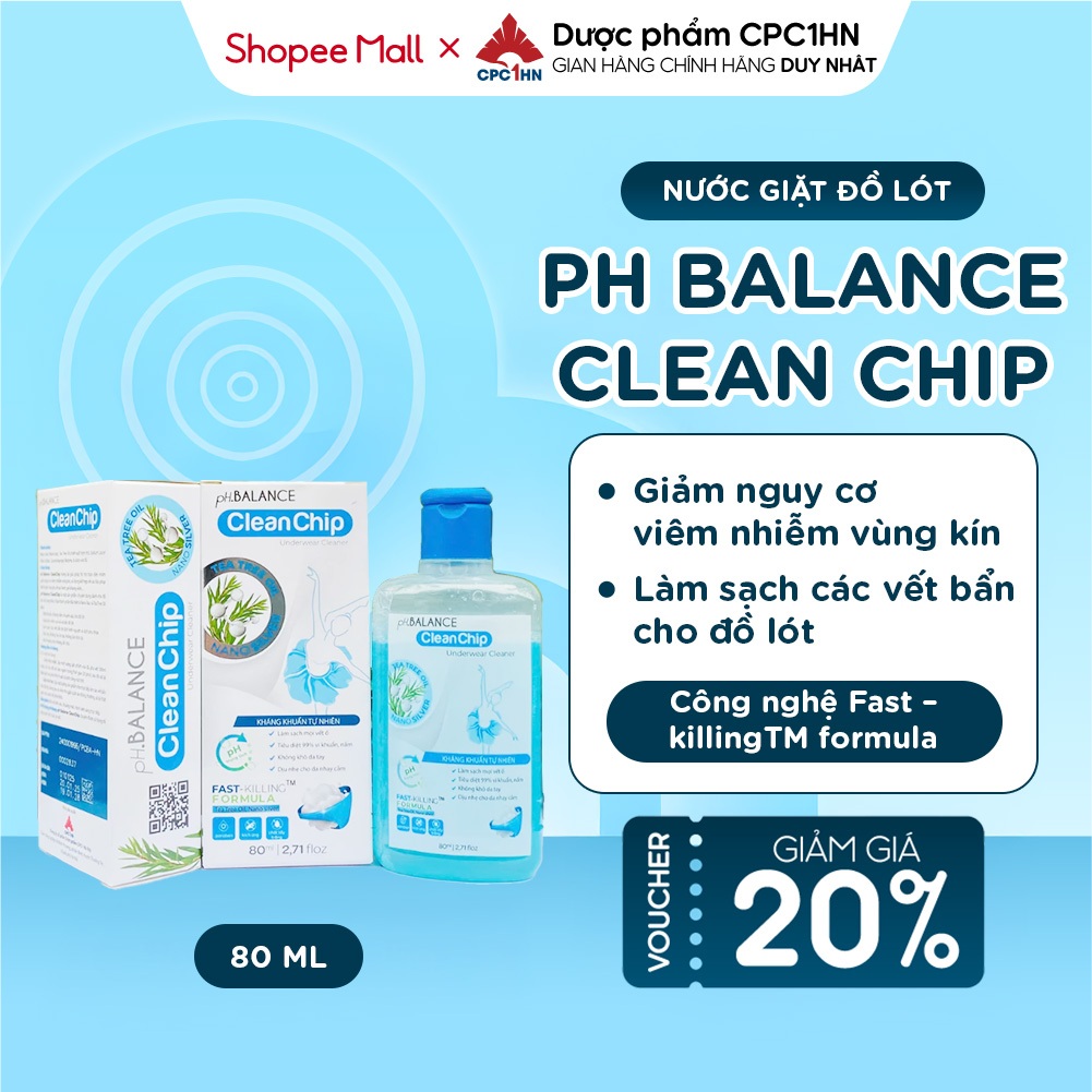 Nước giặt đồ lót chuyên dụng ph BALANCE Clean Chip giúp khử mùi kháng ...