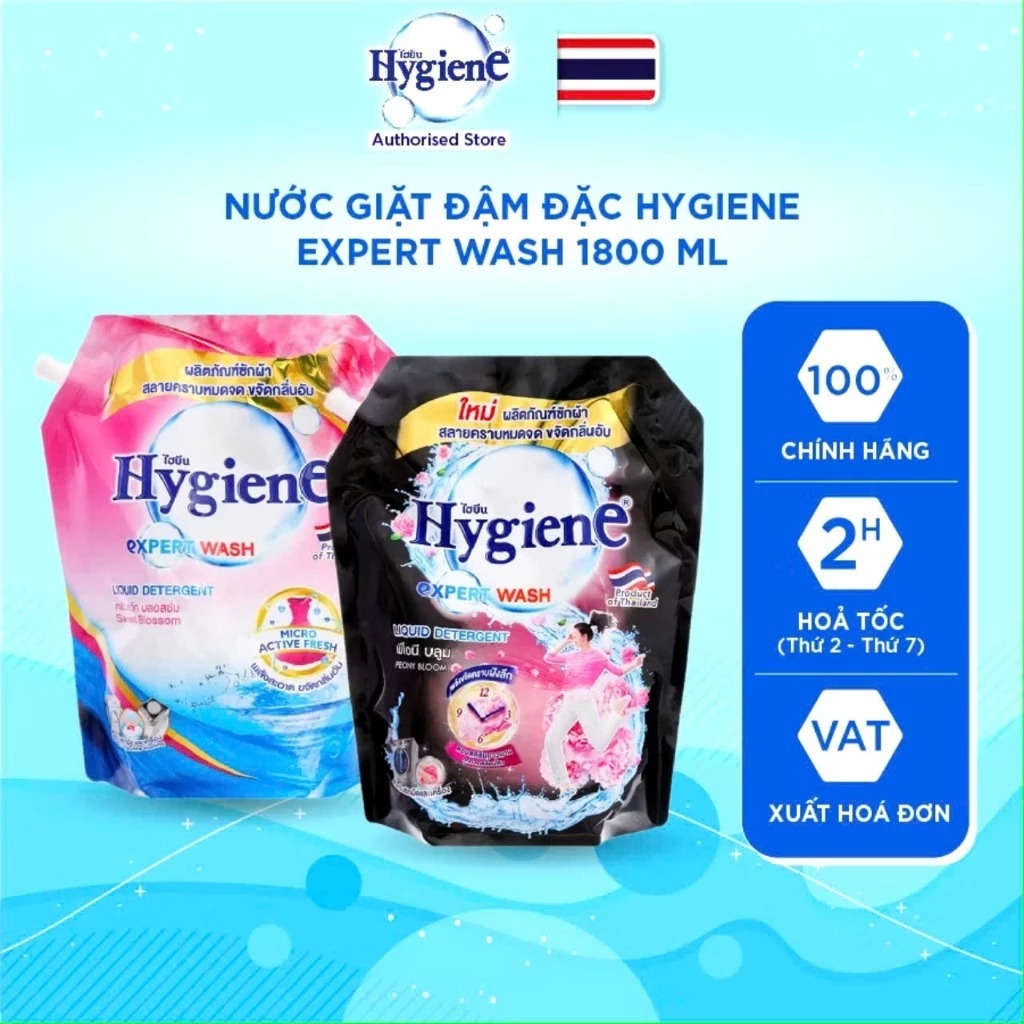 Nước giặt Hygiene Expert Wash Thái Lan 1800ml siêu sạch siêu thơm hương nước hoa | Shopee Việt Nam