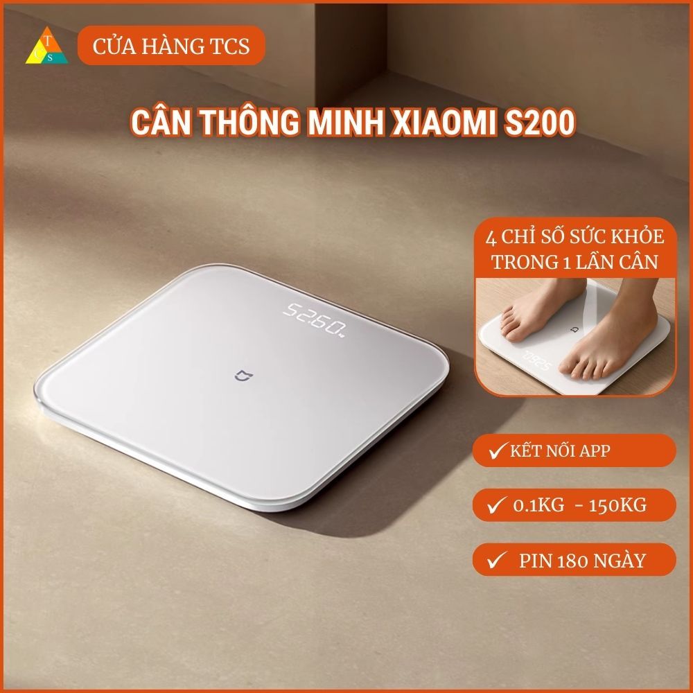 Cân điện tử sức khỏe XM Mijia Scale S200, theo dõi cân nặng, BMI ...