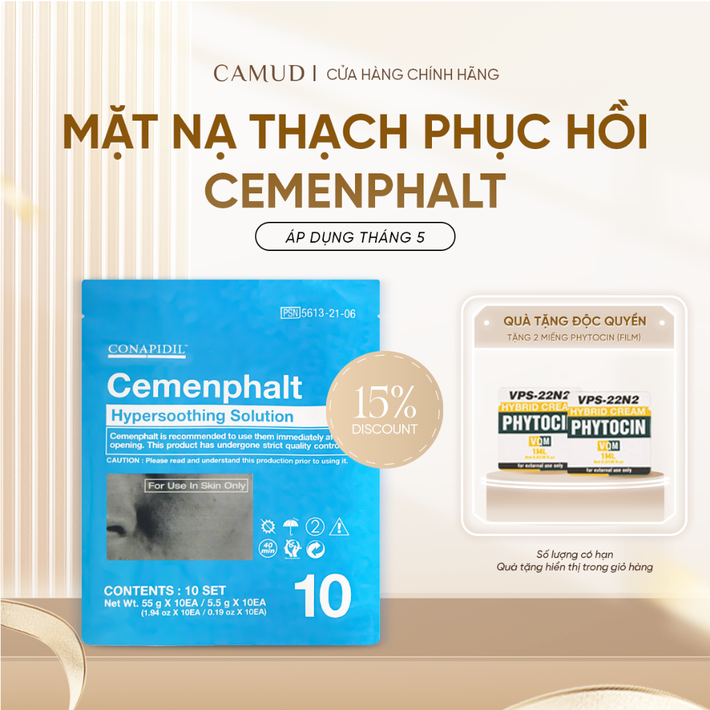 Mặt nạ thạch hỗ trợ phục hồi CONAPIDIL CEMENPHALT 10 gói | Shopee Việt Nam