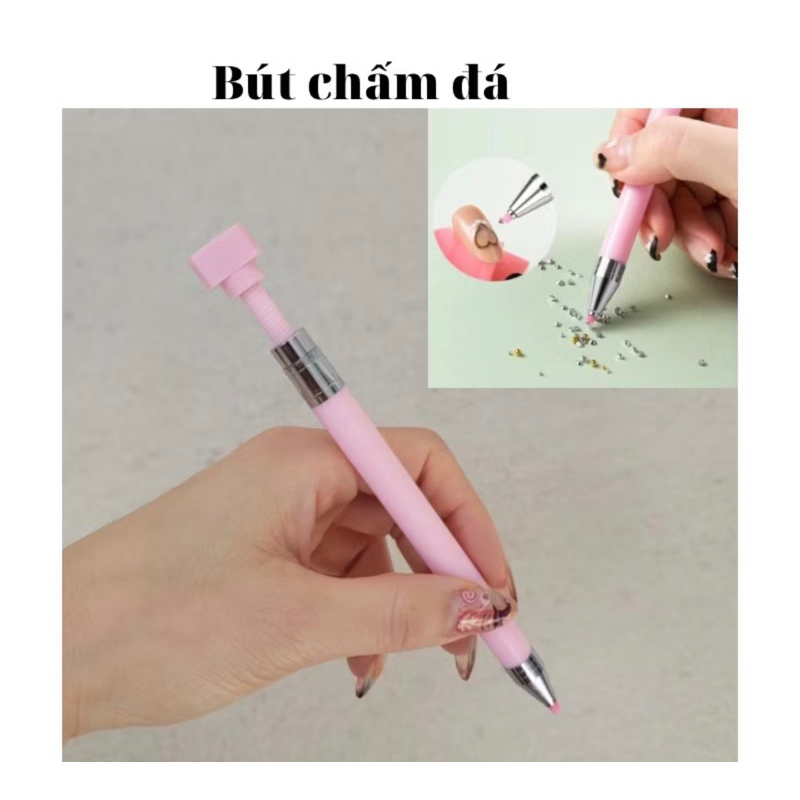 [bynailstore.com] Bút chấm đá màu pink (1pcs) | Shopee Việt Nam