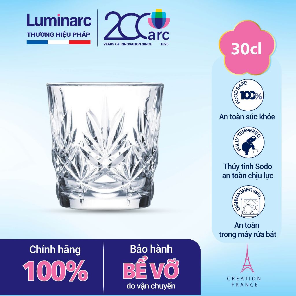 Bộ cốc (ly) thủy tinh Luminarc Annecy 6 chiếc V2152 / V2151- 30cl, quà ...