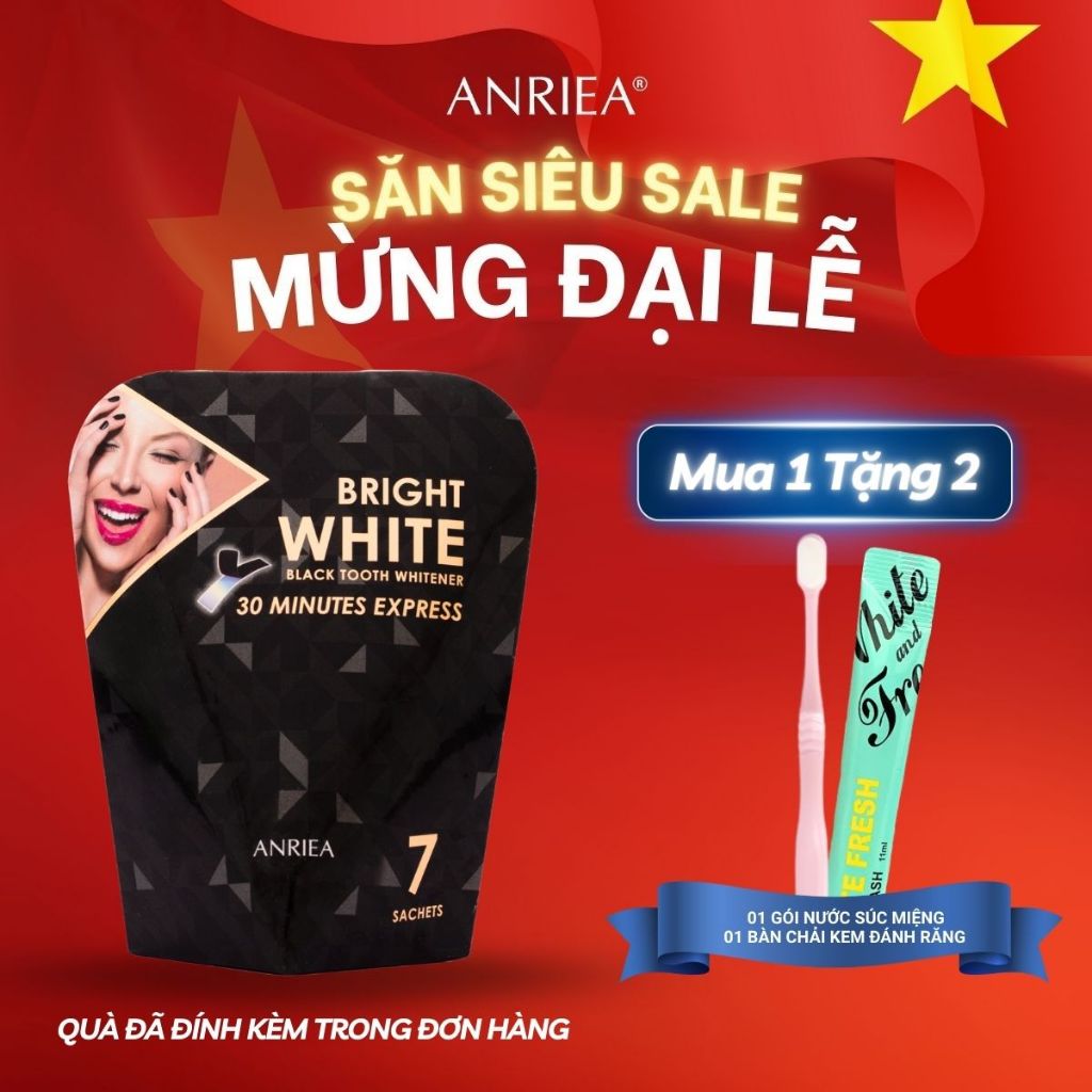 [QUÀ TẶNG HOT][ANRIEA] Hộp Miếng Dán Trắng Răng THAN TRE - A02 | Shopee ...