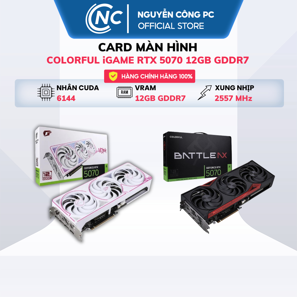 Card màn hình Colorful iGame RTX 5070 Ultra W OC | 5070 NB AX 12Gb ...