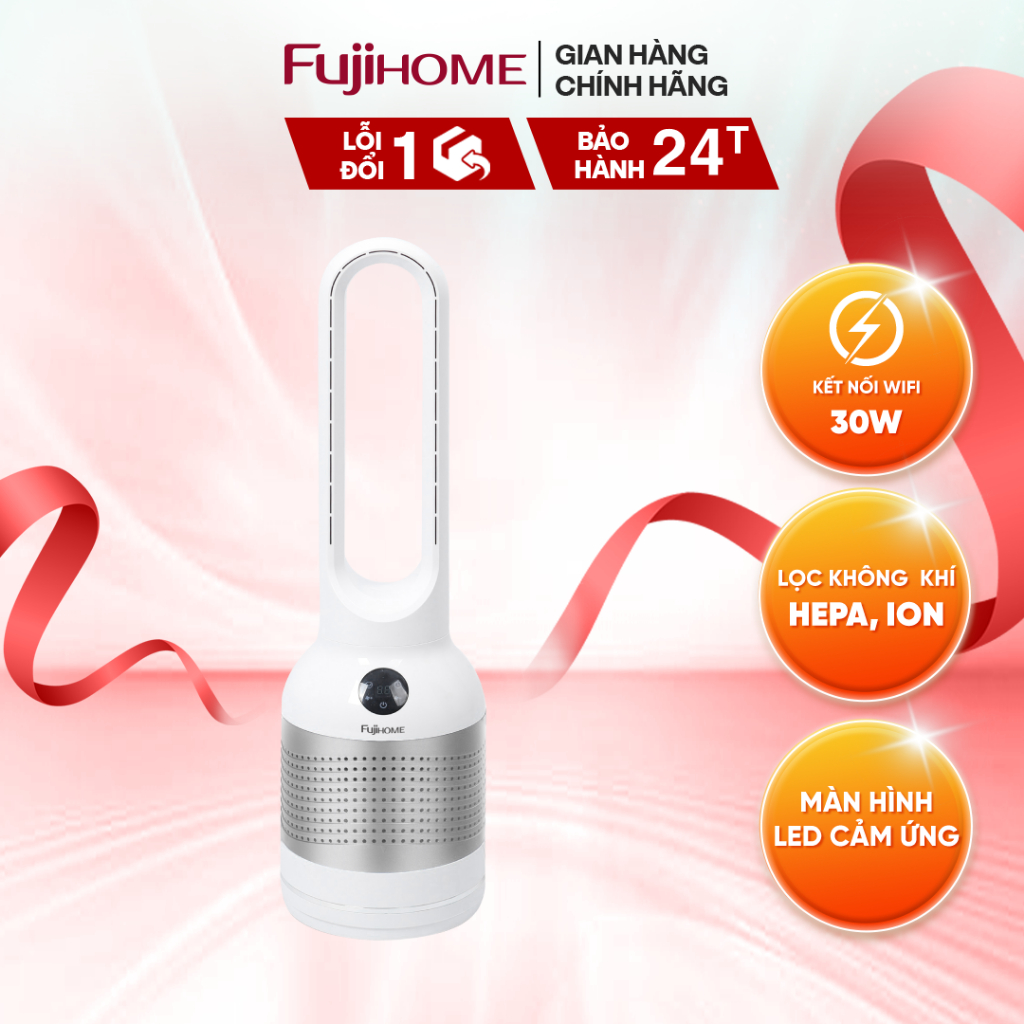 Quạt không cánh lọc không khí HEPA Fujihome BF22-HEPA khử khuẩn Anion ...