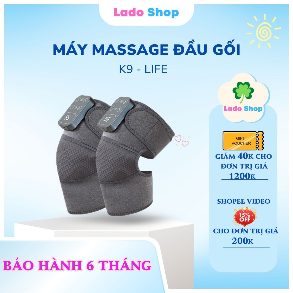 Máy massage đầu gối K9 Lite, mát xa chườm ấm rung giảm đau nhức gối ...