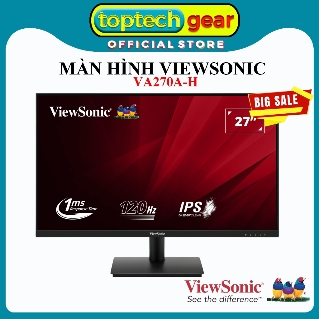 Màn hình VIEWSONIC VA270A-H / 27 INCH/FHD/IPS/120HZ/1MS phẳng | Shopee ...