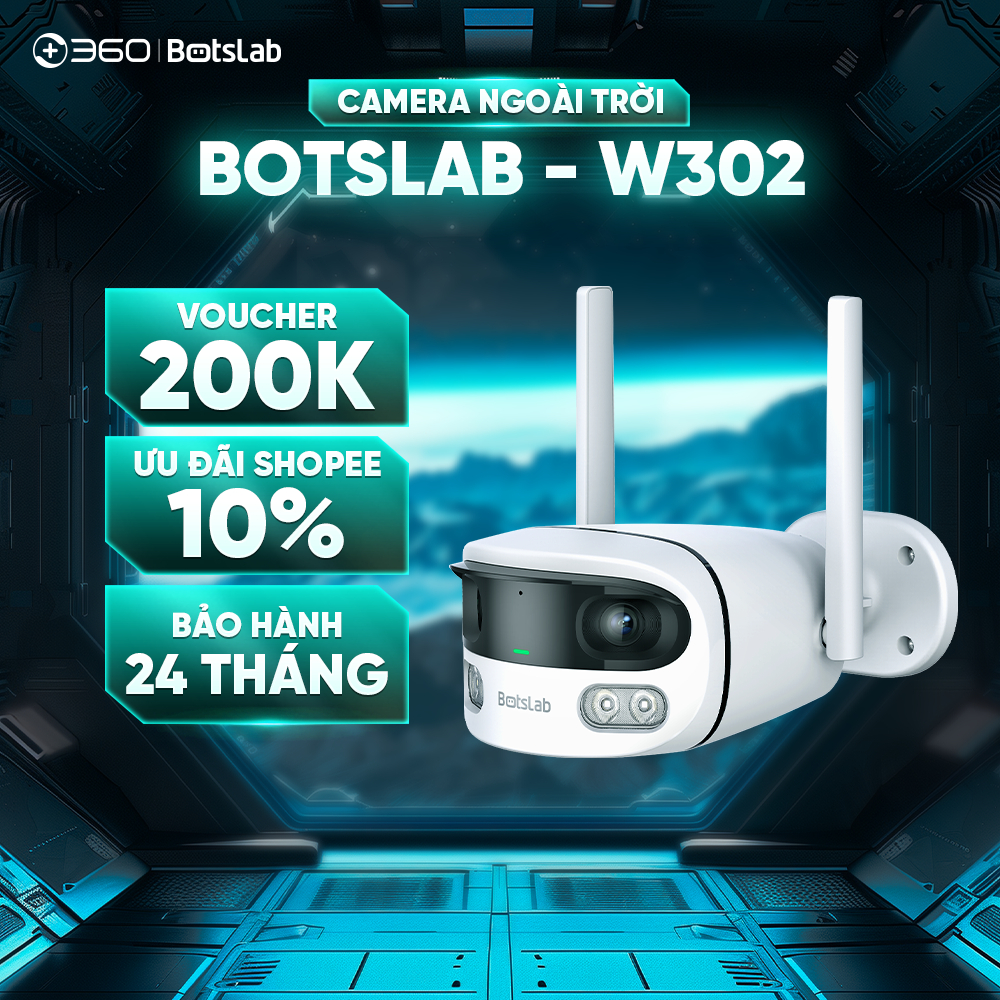 Camera Ngoài Trời W302 2 Mắt Góc Rộng 170° - Nhìn Đêm Có Màu - Chống ...