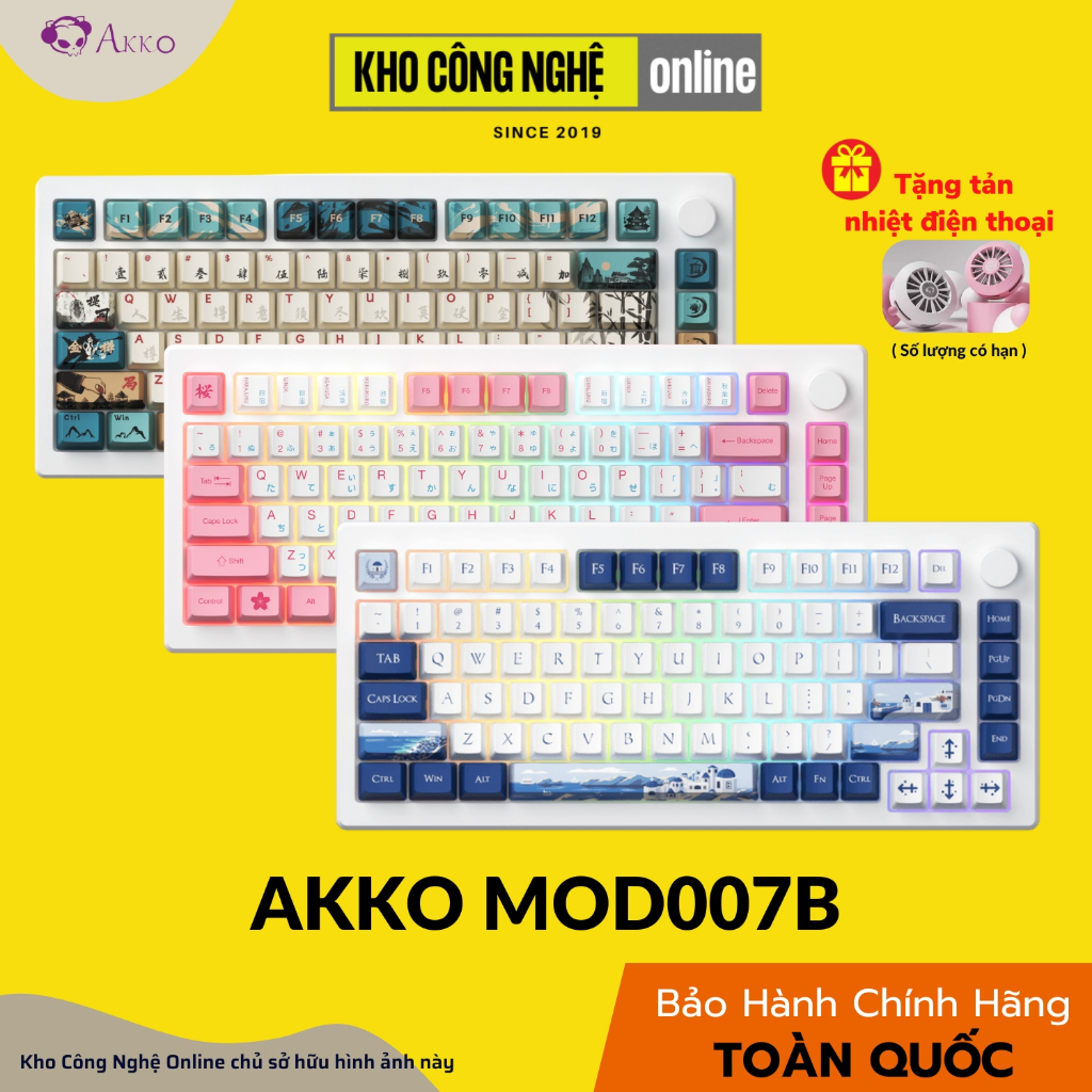 Bàn phím AKKO MOD007B HE PC Tokyo Sakura Pink Magnetic Switch (Hàng ...