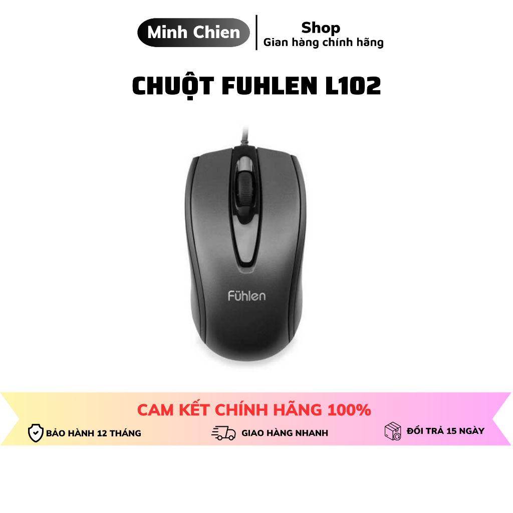 Chuột Fuhlen L102 (Đen) - Bảo hành 24 tháng | Shopee Việt Nam