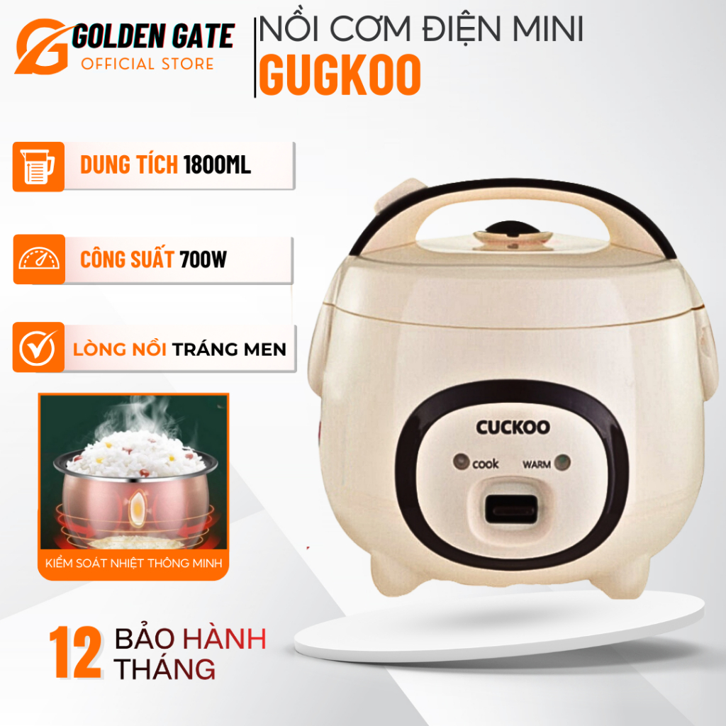Nồi Cơm Điện Mini CUCKOO Dung Tích 1L-1,2L-1,8L Công Suất 700W, Ủ Ấm 3 ...