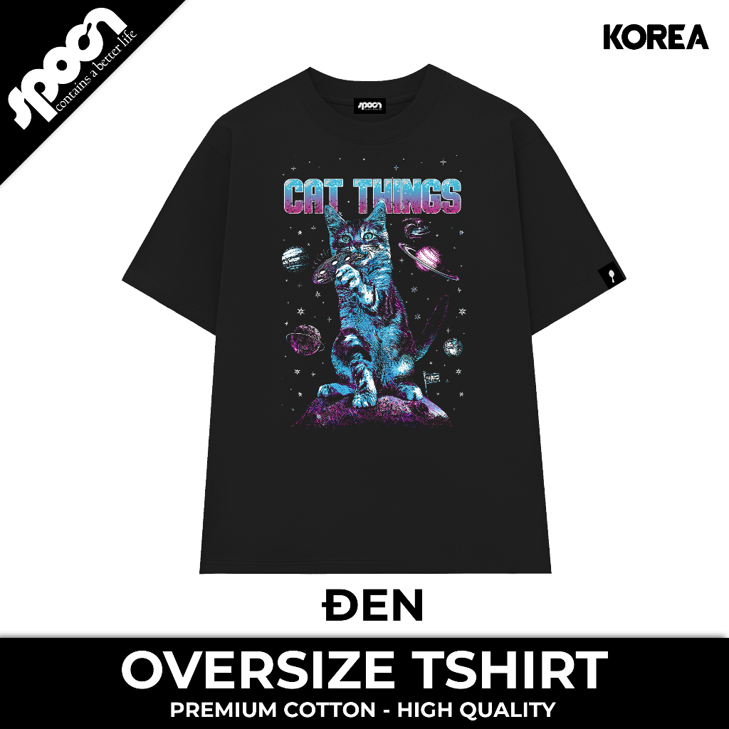 Áo Thun Local Brand Spoon Unisex Premium Cotton CATTHINGS-SP012 ...