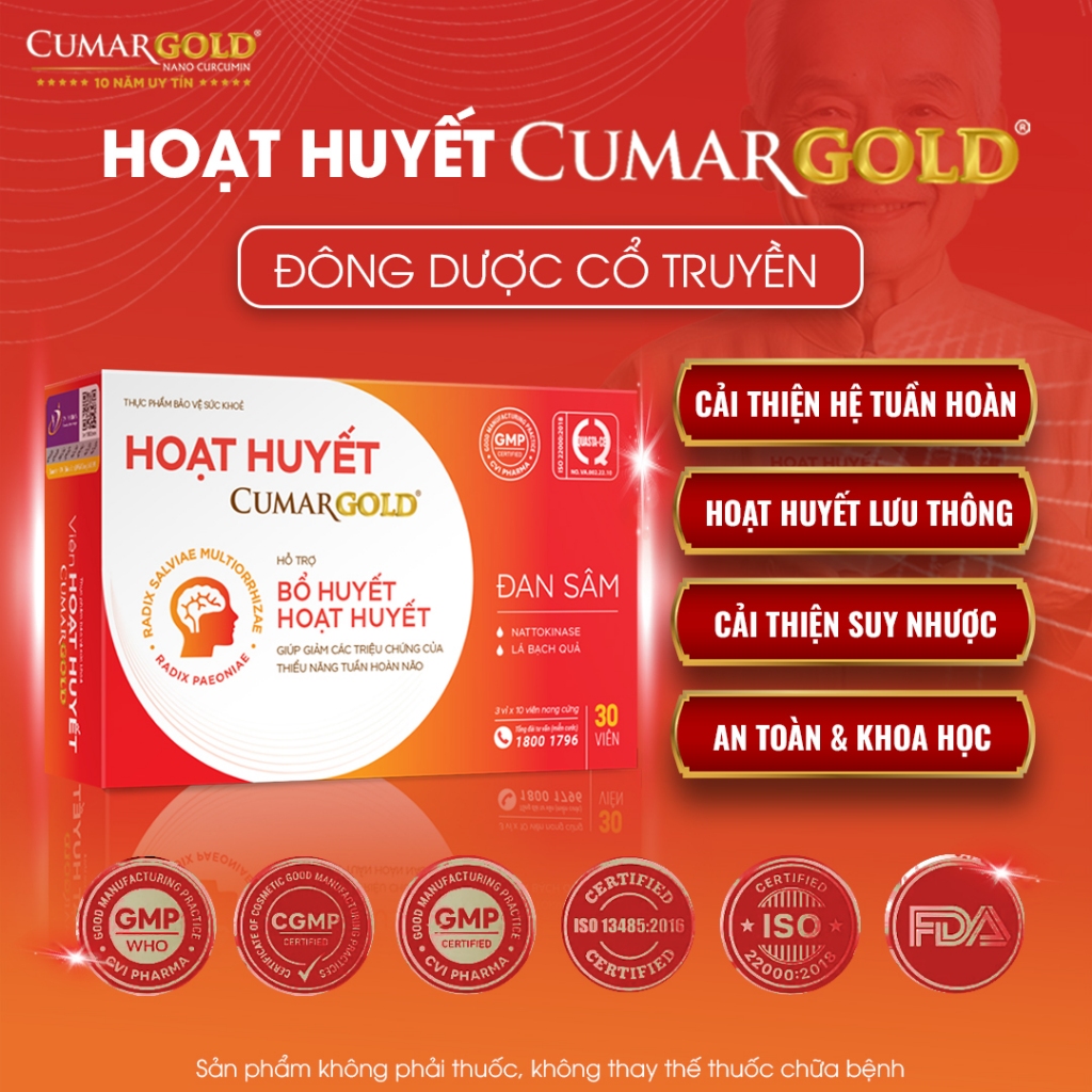 [CHÍNH HÃNG] Hoạt Huyết Cumar Gold - Tăng Cường Tuần Hoàn Khí Huyết ...