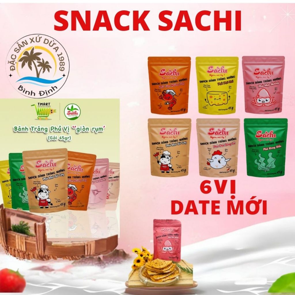 Snack Bánh tráng nướng Sachi 45g | Shopee Việt Nam