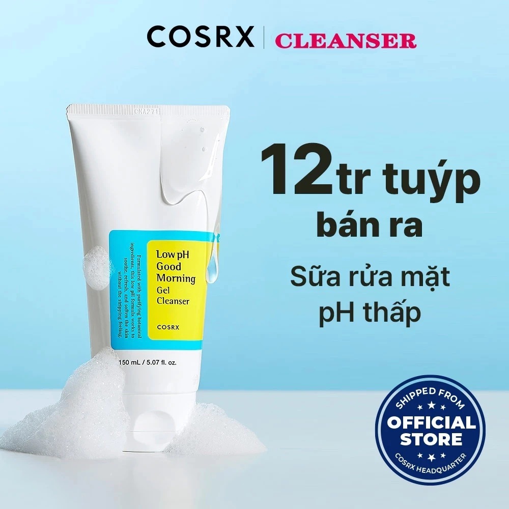 SRM Dạng gel COSRX LOW PH GOOD morning cleanser | Shopee Việt Nam