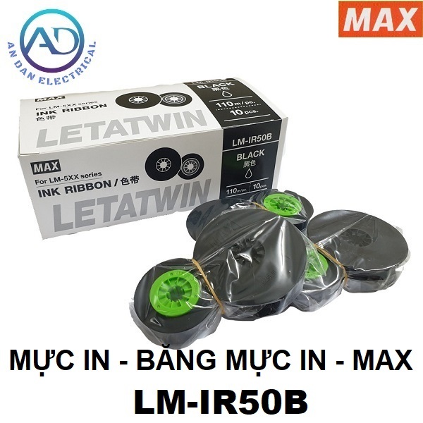 Mực in MAX LM-IR50B LM-IR50B-AS, Băng mực in IR50B(C) dùng cho máy in ...