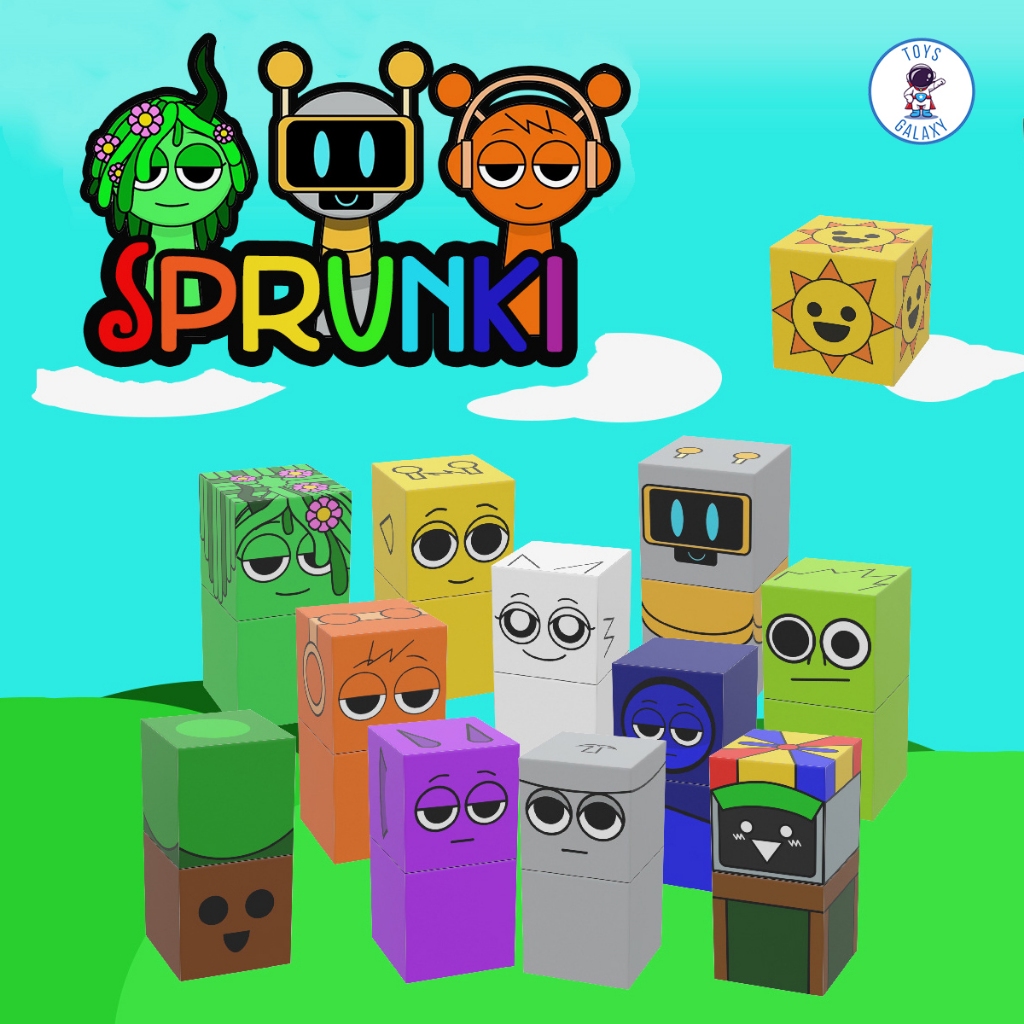 Đồ Chơi Khối Nam Châm Từ Tính Sprunki Incredibox x Minecraft Bộ 24 Nhân Vật, Đồ Chơi Xây Dựng ...