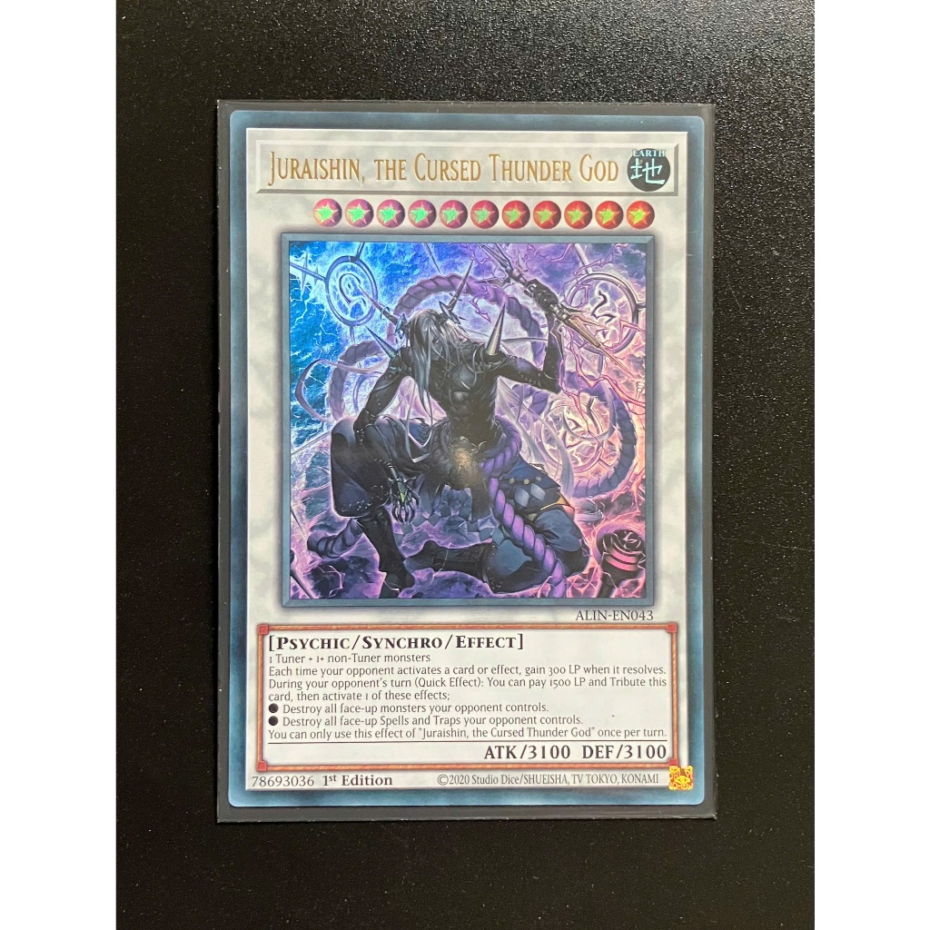 YMS - [Thẻ bài Yugioh] - [TCG-UK] - ALIN-EN043 - Juraishin, the Cursed Thunder God - Ultra Rare ...