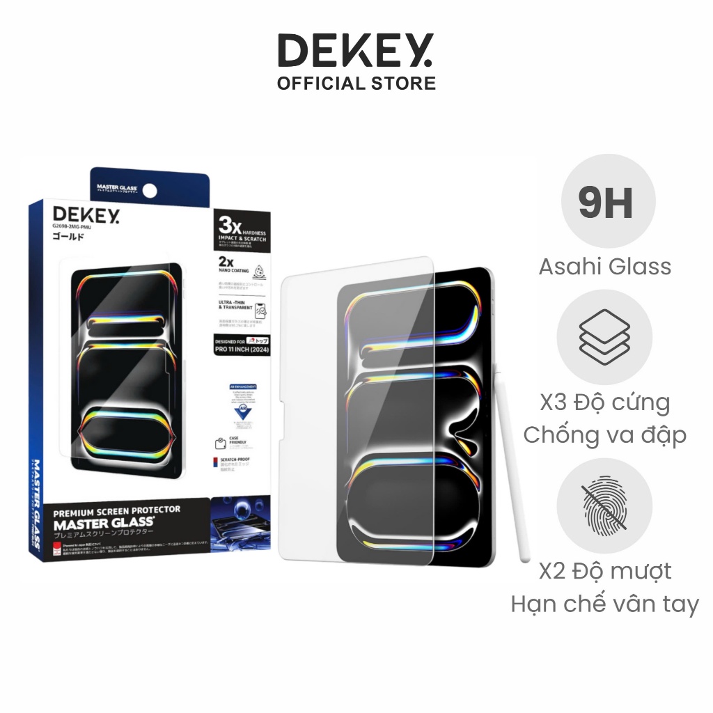 [New 2025] Kính Cường Lực Máy Tính Bảng DEKEY Master Glass 9H Premium ...