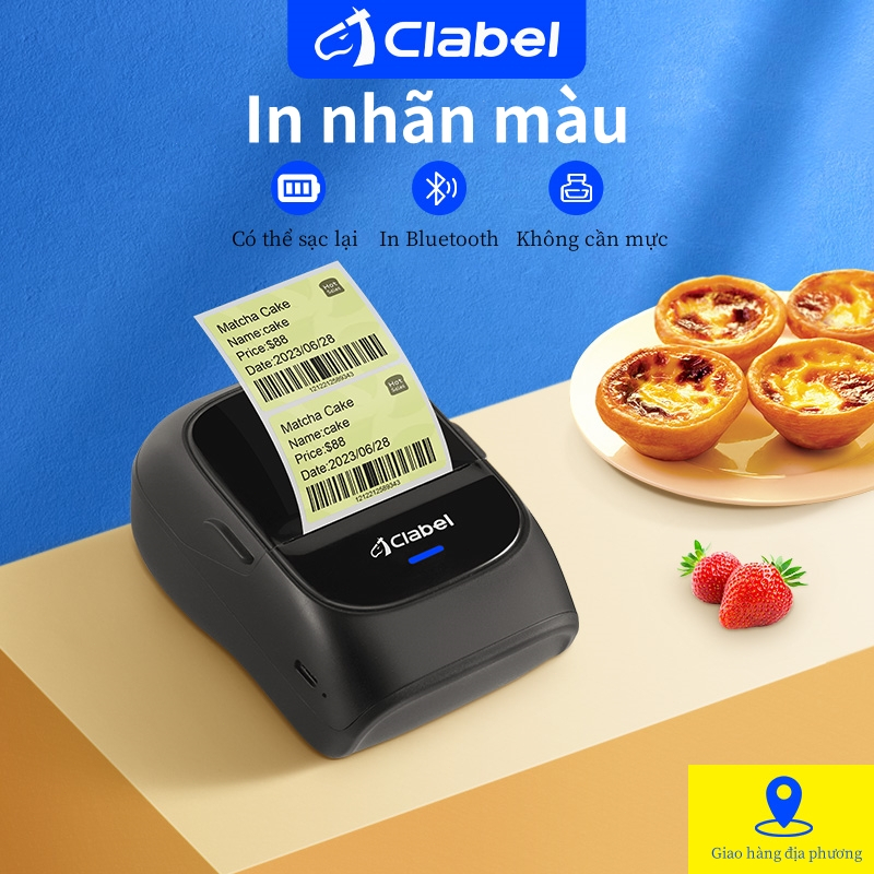 CLABEL 221B Máy In Nhãn Nhiệt Kết Nối Bluetooth cho Android/ iOS Mã vạch Giá cả | Shopee Việt Nam