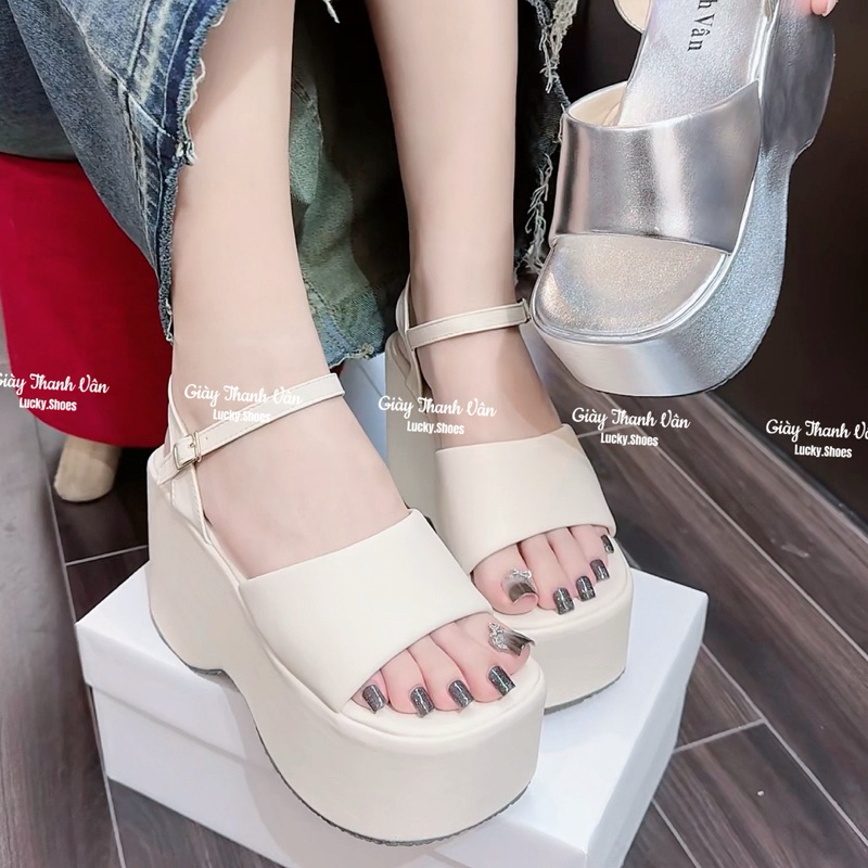 Sandan bản ngang quai mềm cao 9 phân đơn giản xinh (D0272) | Shopee ...
