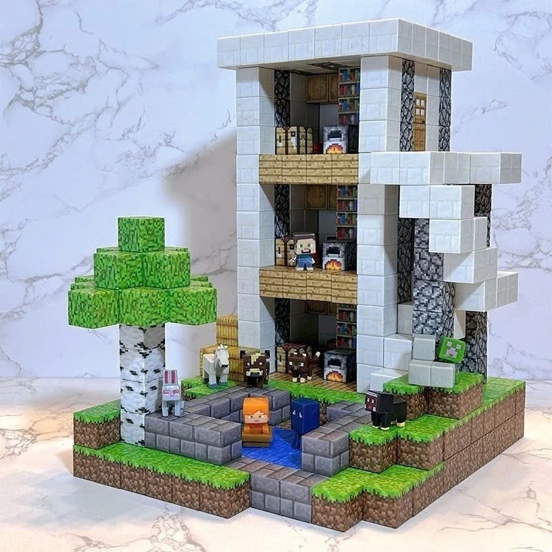 Set 1000 Khối Minecraft Nam Châm Từ Tính Đồ Chơi Mô Hình Lắp Ráp, Nam ...