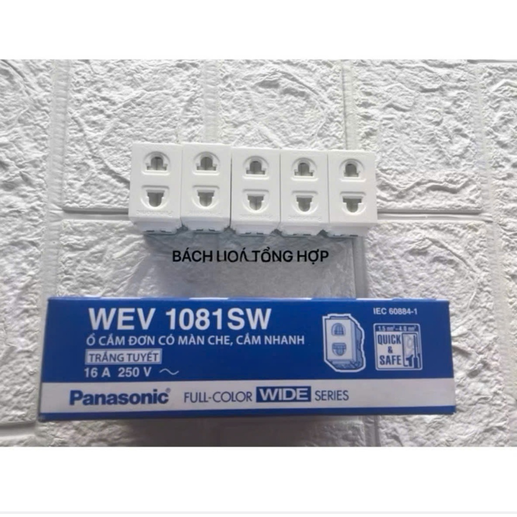 Ổ cắm có màn che Panasonic WEV 1081SW | Shopee Việt Nam