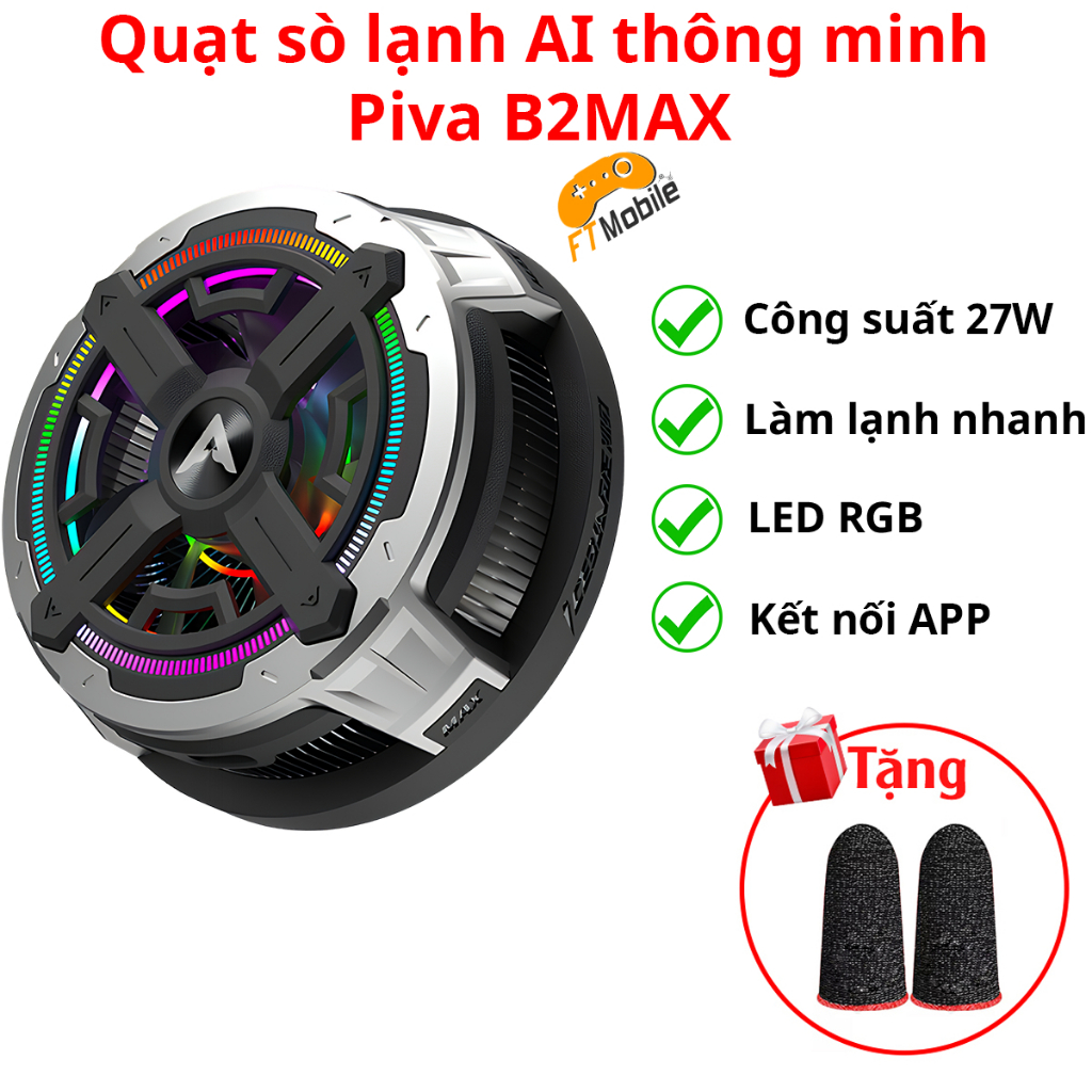 Quạt tản nhiệt AI thông minh Piva B2MAX có app điều chỉnh - Piva B2 MAX ...