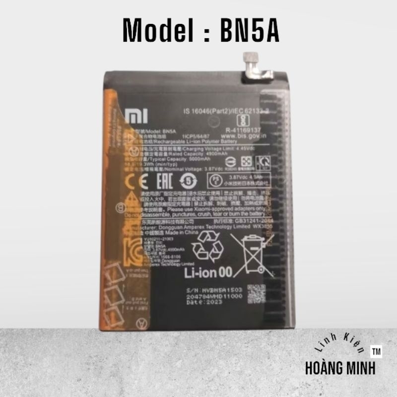Pin XM Redmi 10 / Note 10 5G - BN5A - 5000mAh Đã Qua Sử Dụng [1335 ...