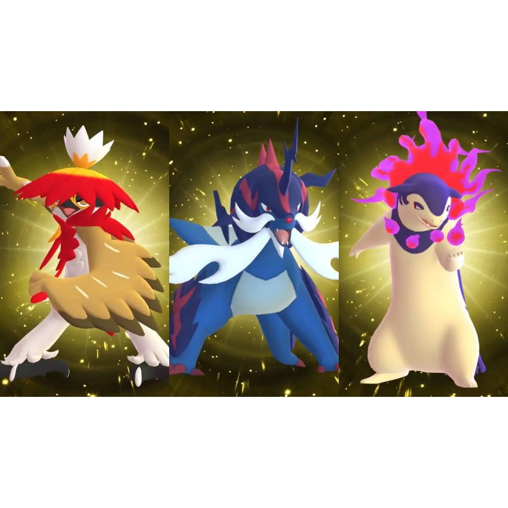 Set Pokemon cấp 3 Starter vùng HISUI (ALL TOMY): Decidueye, Typhlosion ...
