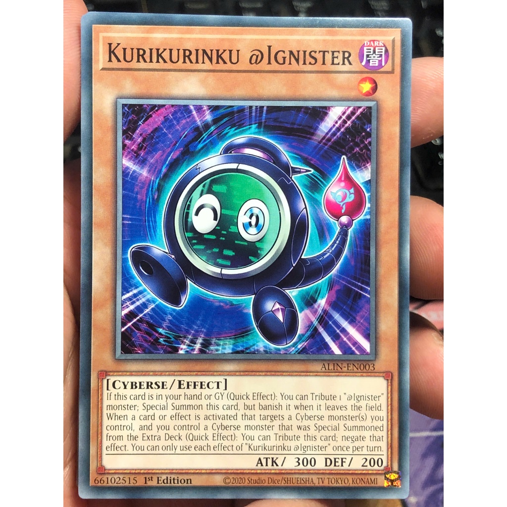 [KW2 Yugioh] [EN-UK] Thẻ bài ALIN-EN003 - Kurikurinku @Ignister - Common | Shopee Việt Nam