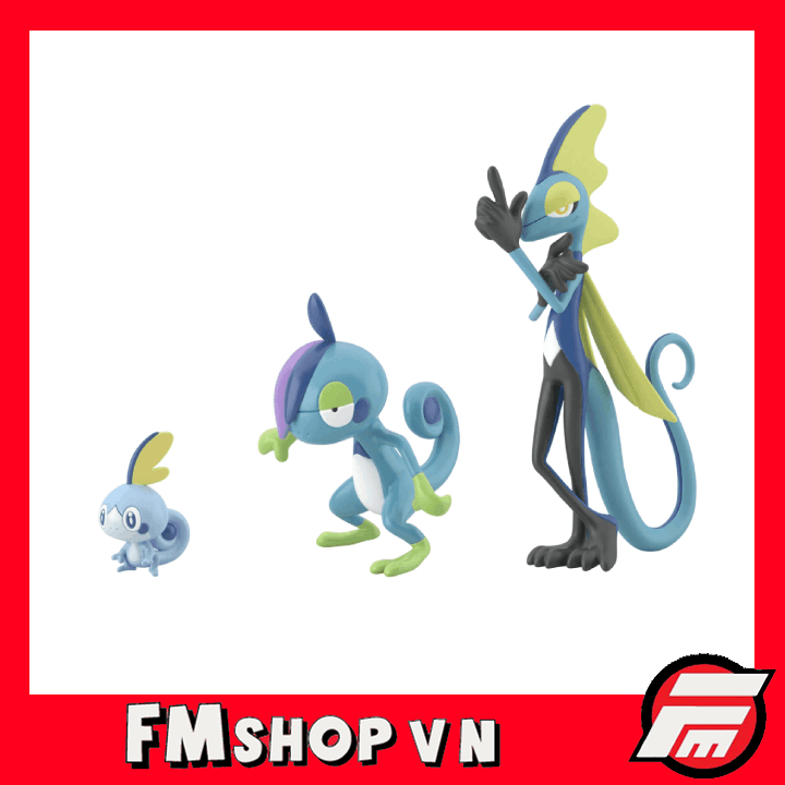 (No Box) Mô Hình Nhân Vật Pokemon Scale World Sobble Evolution Set ...