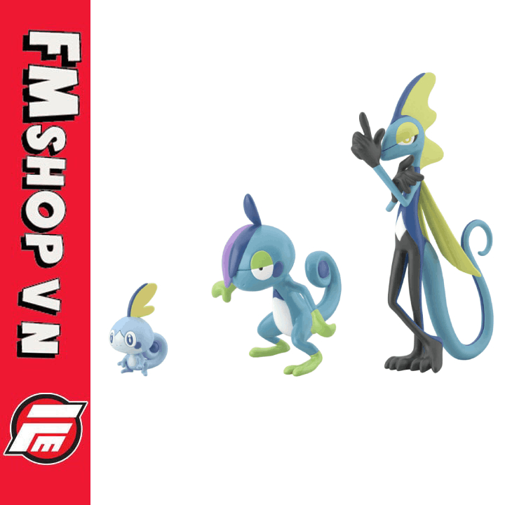 (No Box) Mô Hình Nhân Vật Pokemon Scale World Sobble Evolution Set ...
