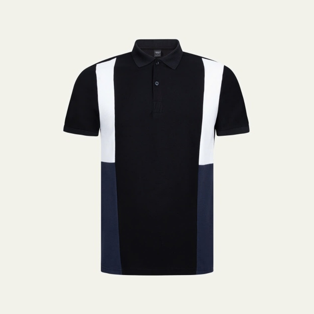 Áo Polo Americus Gosani T8065 Phối Sọc Màu Đen | Shopee Việt Nam