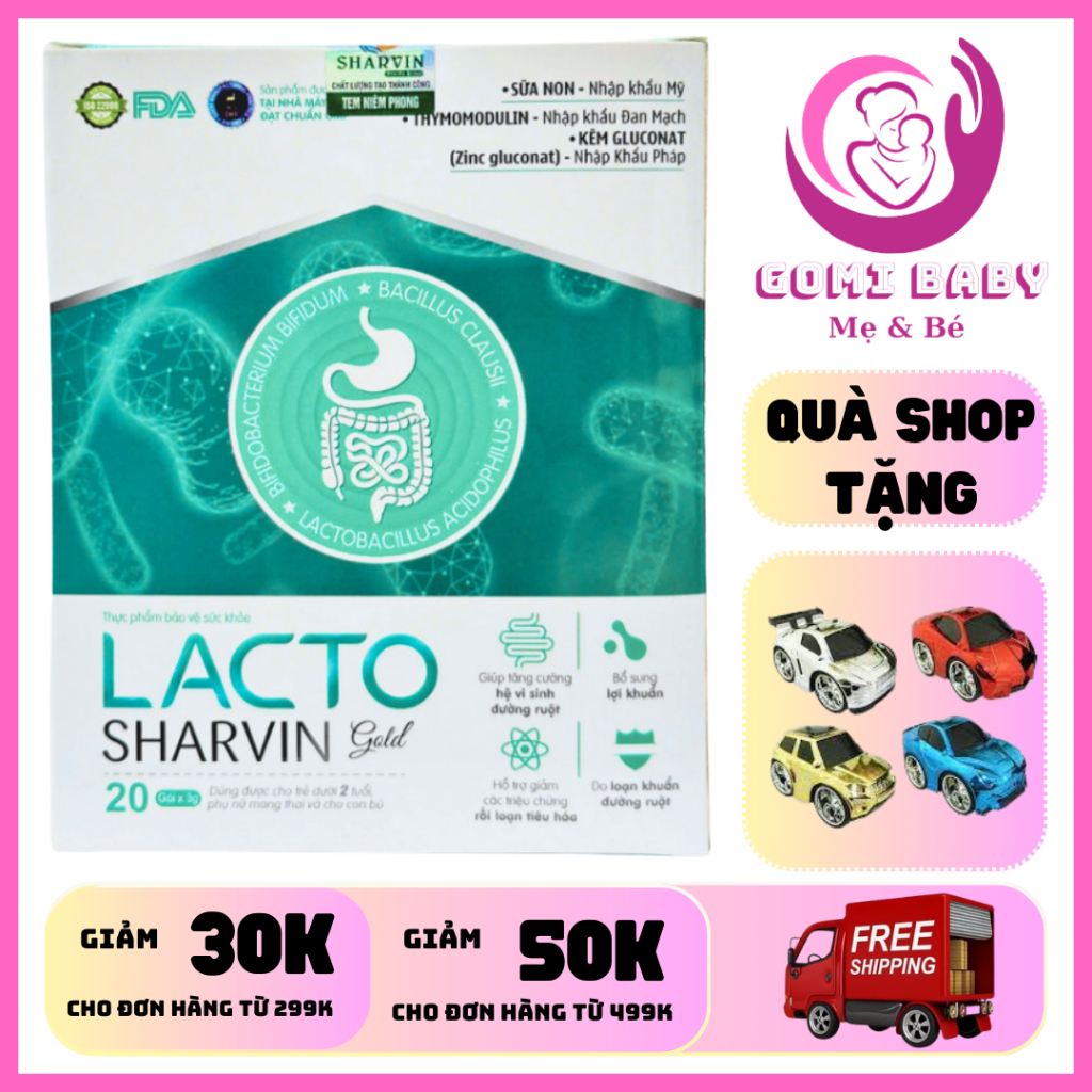 [CHÍNH HÃNG] MEN TIÊU HOÁ LACTO SHARVIN GOLD TĂNG CƯỜNG HỆ VI SINH ...