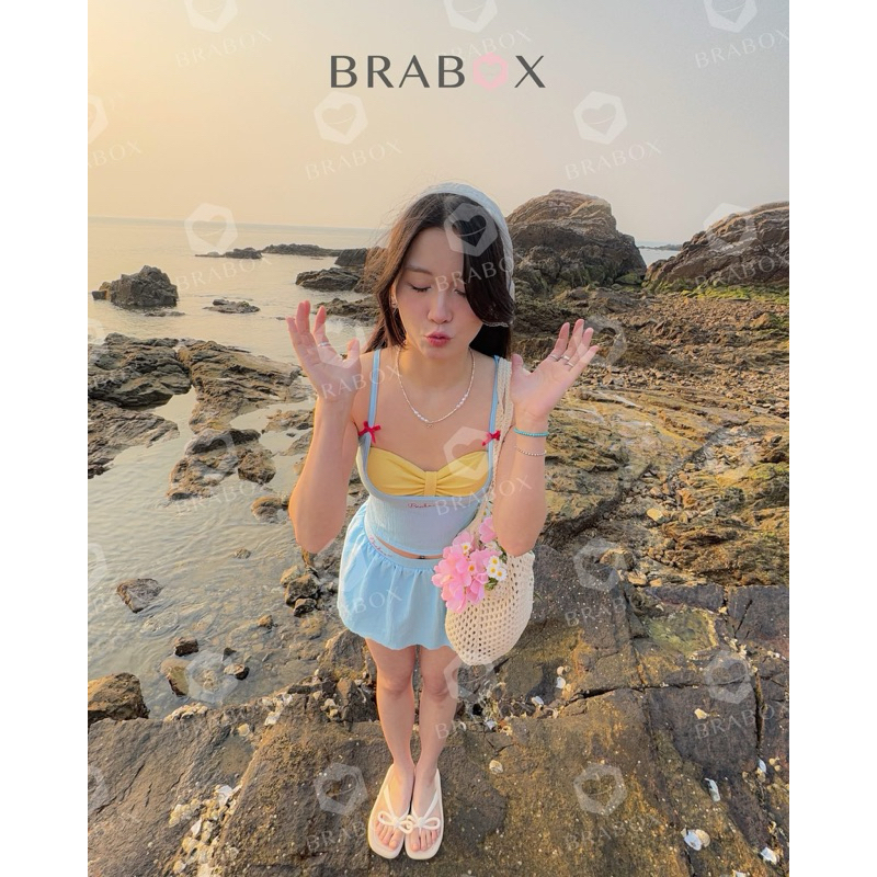 Set bikini váy bồng Solar Moana kèm chân váy BRABOX BIKI42 | Shopee Việt Nam