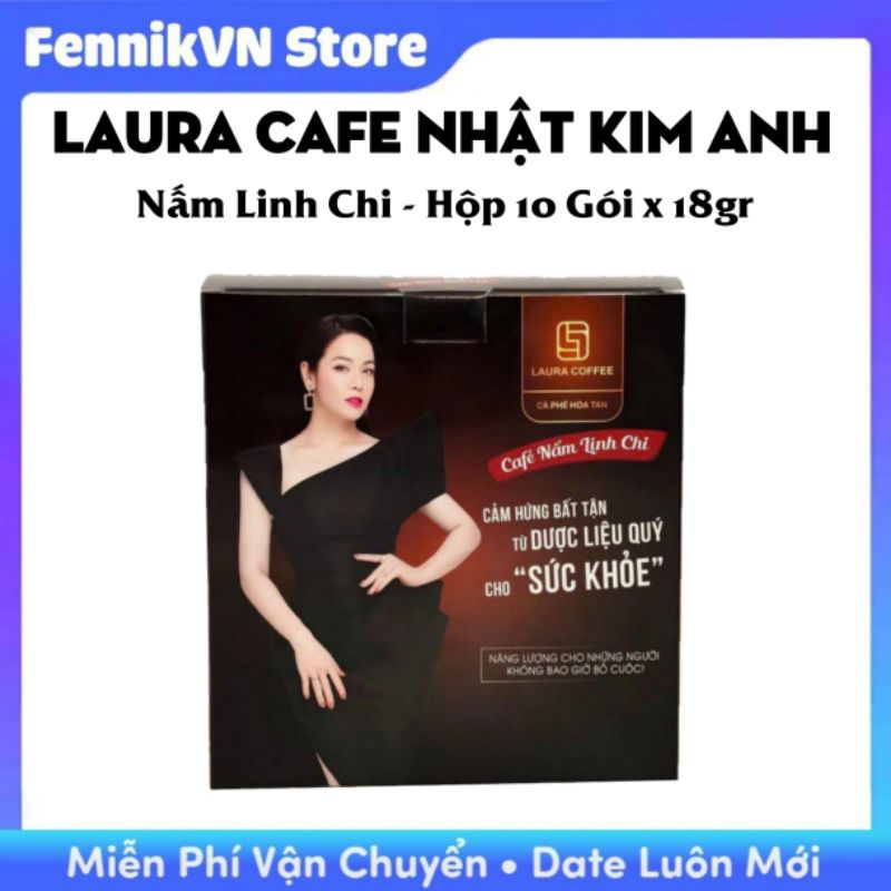 Laura Cafe Nhật Kim Anh Vị Nấm Linh Chi Hộp 10 Gói | Shopee Việt Nam