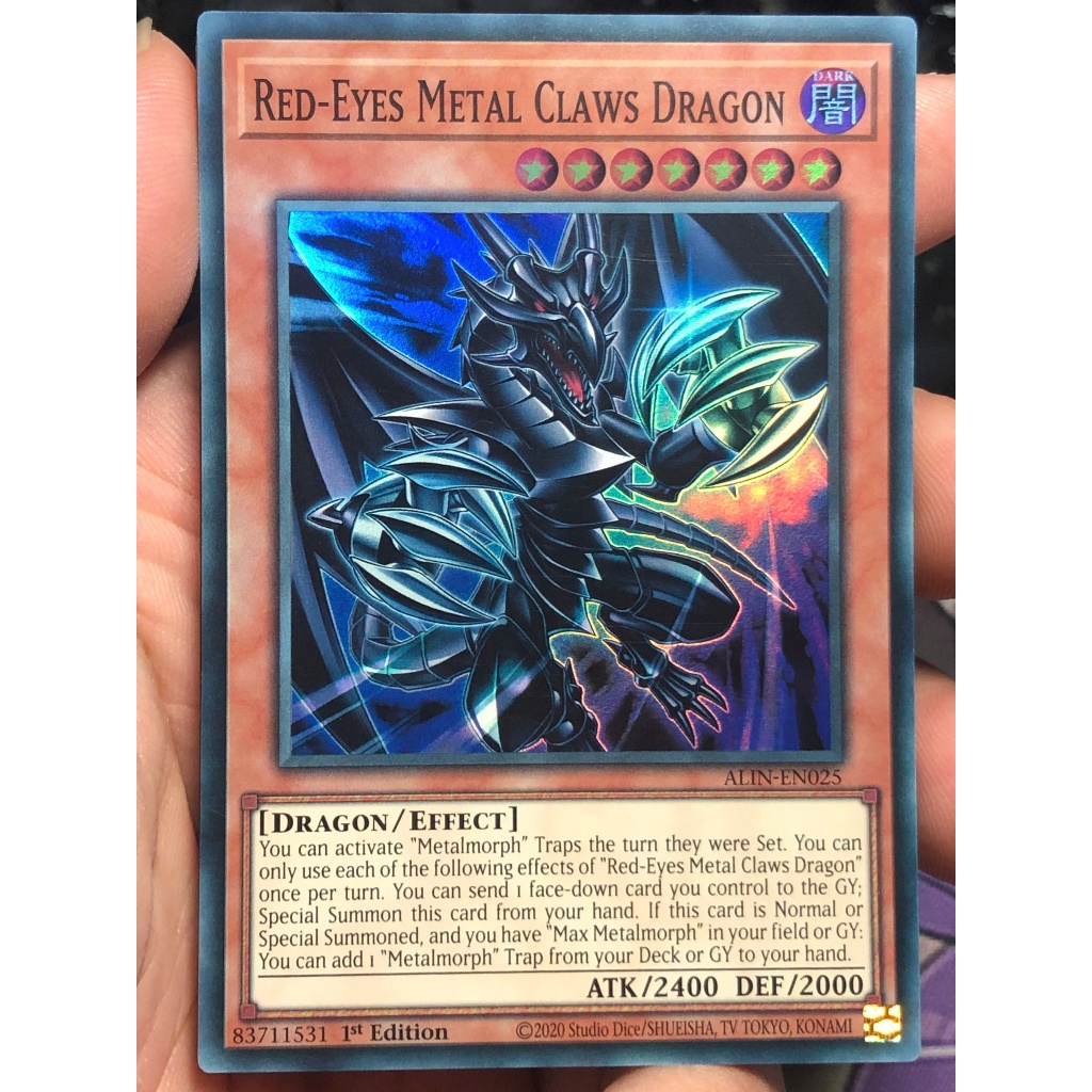 [KW2 Yugioh] [EN-UK] [Nice Art] Thẻ bài ALIN-EN025 - Red-Eyes Metal Claws Dragon - Super Rare ...