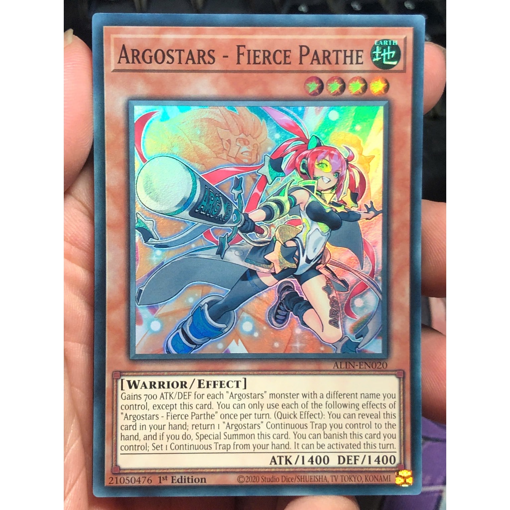 [KW2 Yugioh] [EN-UK] [Waifu] Thẻ bài ALIN-EN020 - Argostars - Fierce Parthe - Super Rare ...